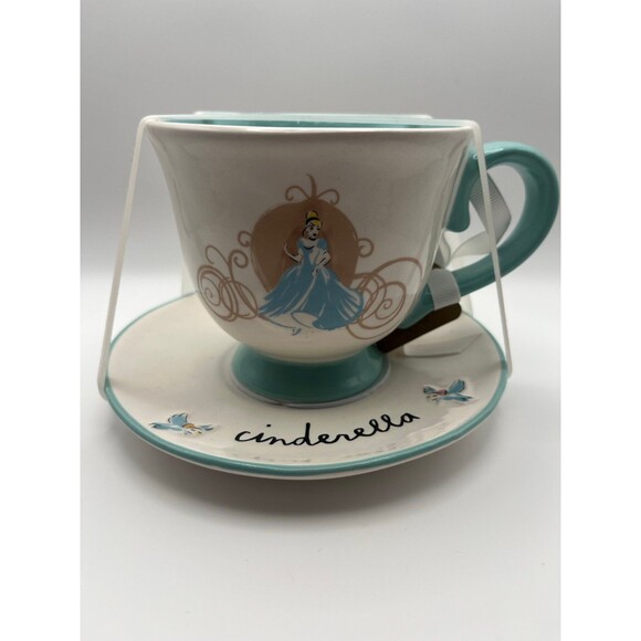 Disney | Dining | New Disney Cinderella Tea Cup And Saucer Set | Poshmark